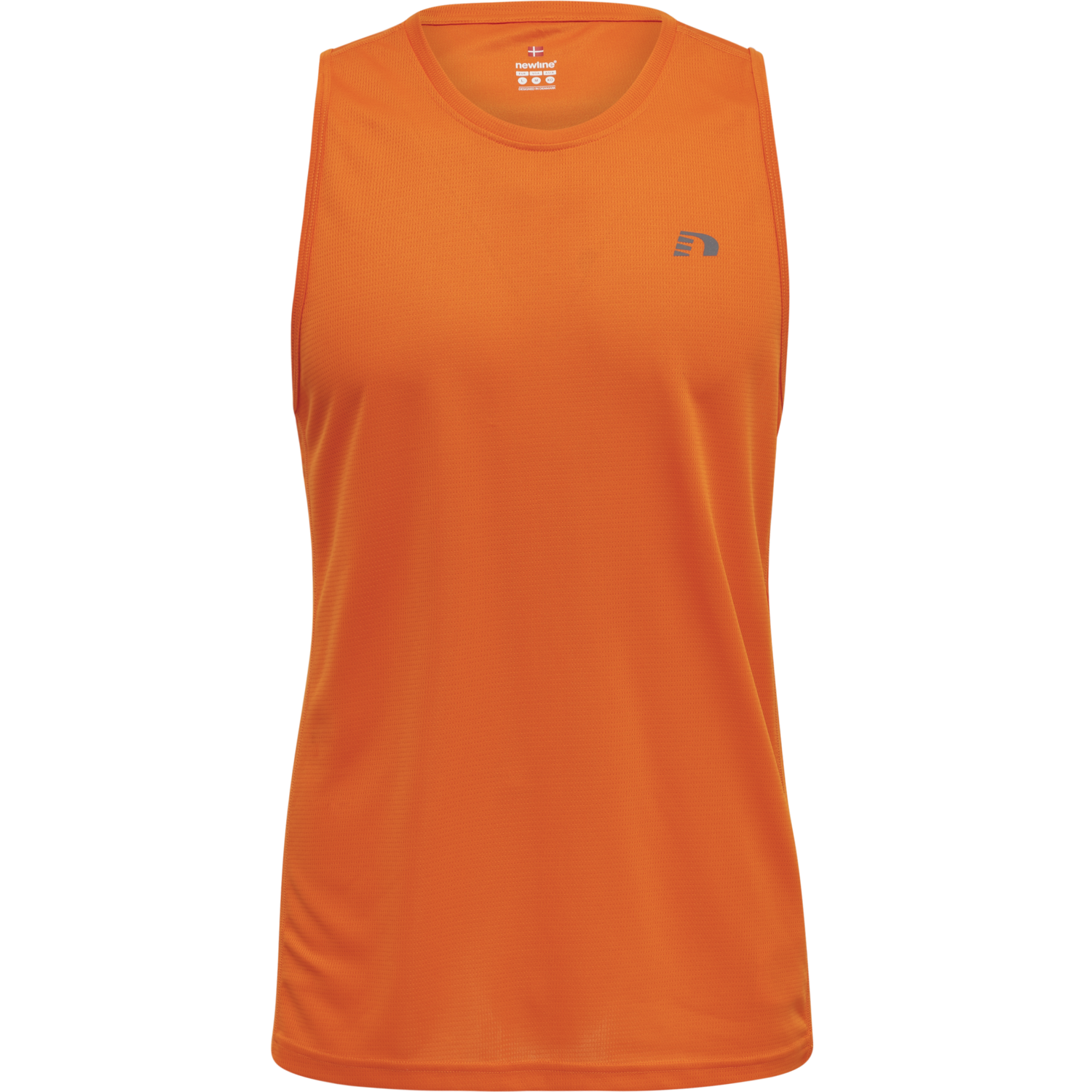 Newline MEN CORE RUNNING SINGLET - ORANGE TIGER | newlinesport.com