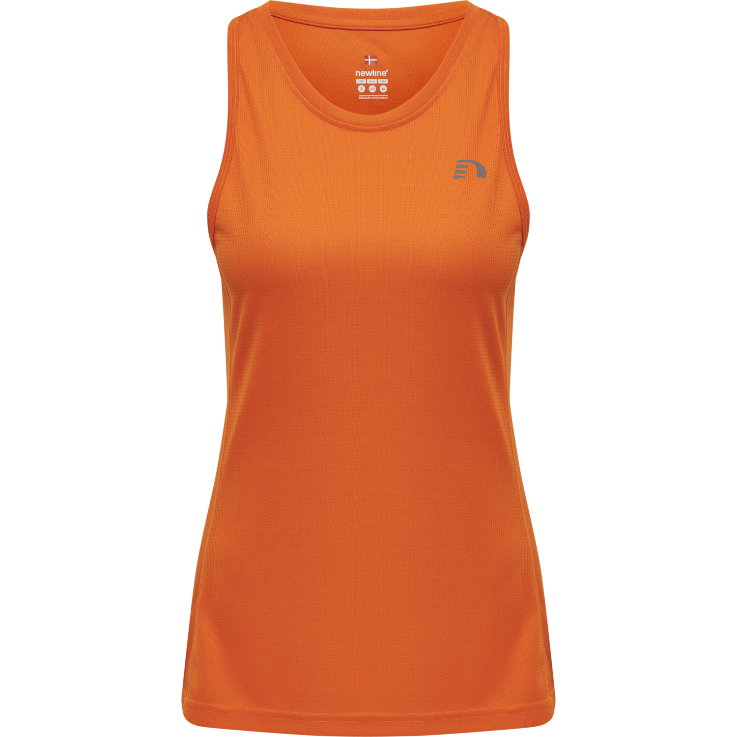 Newline WOMEN CORE RUNNING SINGLET - ORANGE TIGER | newlinesport.com